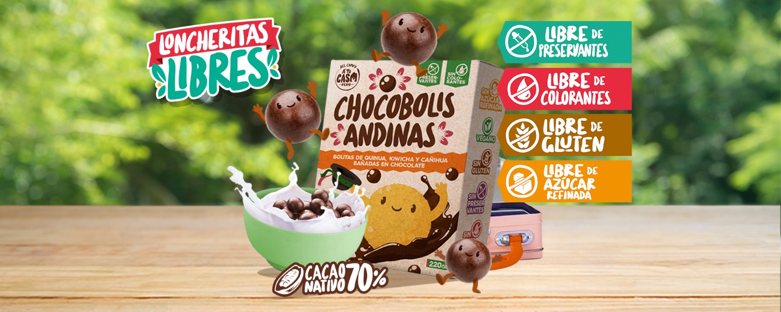 Chocobolis andinas x 220gr - Del Campo a tu casa Perú - Alimentos 100% ...